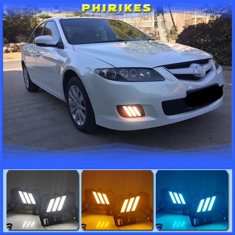2pcs For Mazda 6 Mazda6 2006 2015 LED DRL Daytime Running Light ...