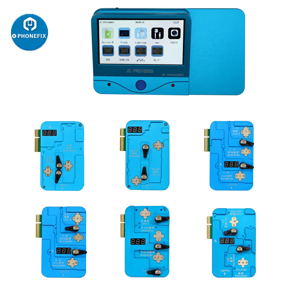 JC PRO1000S EEPROM IC Logic Baseband Chip Programmer for iPhone 8 Plus ...