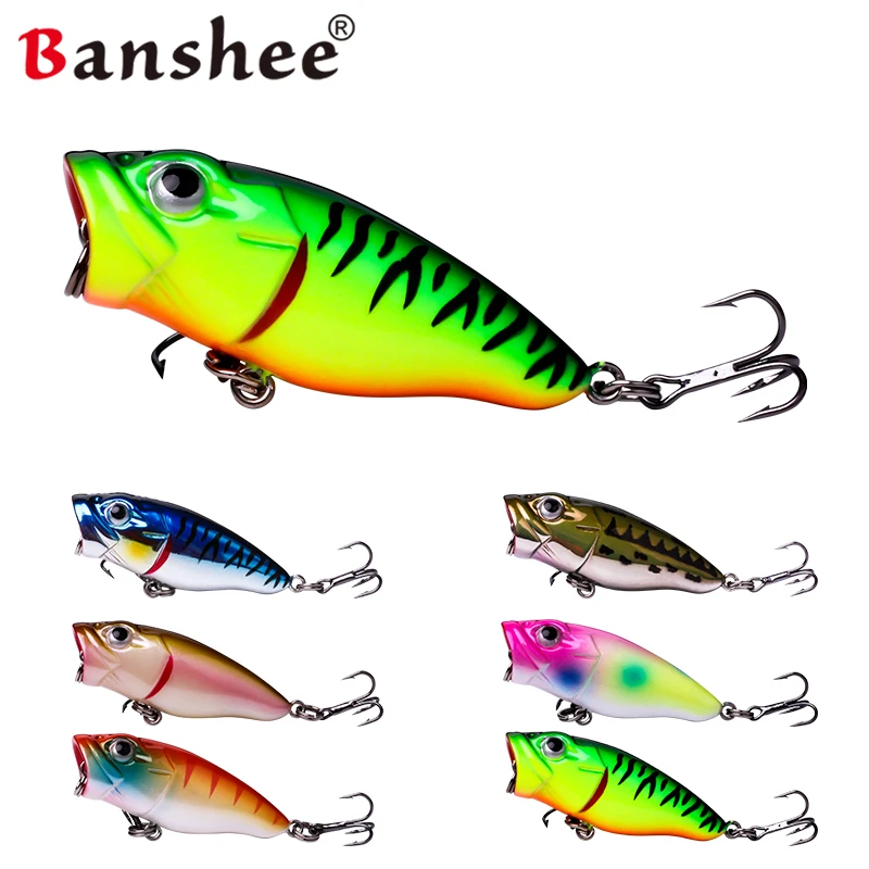 Banshee Wobblers 45mm 3.3g Topwater Popper For Fishing Lures Saltwater ...