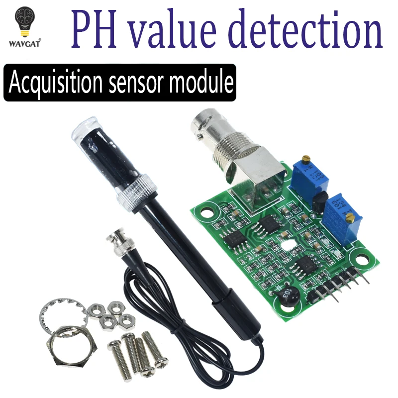 1Set Flüssigkeit PH 0 14 Wert Erkennung Regler Sensor Modul Überwachung ...