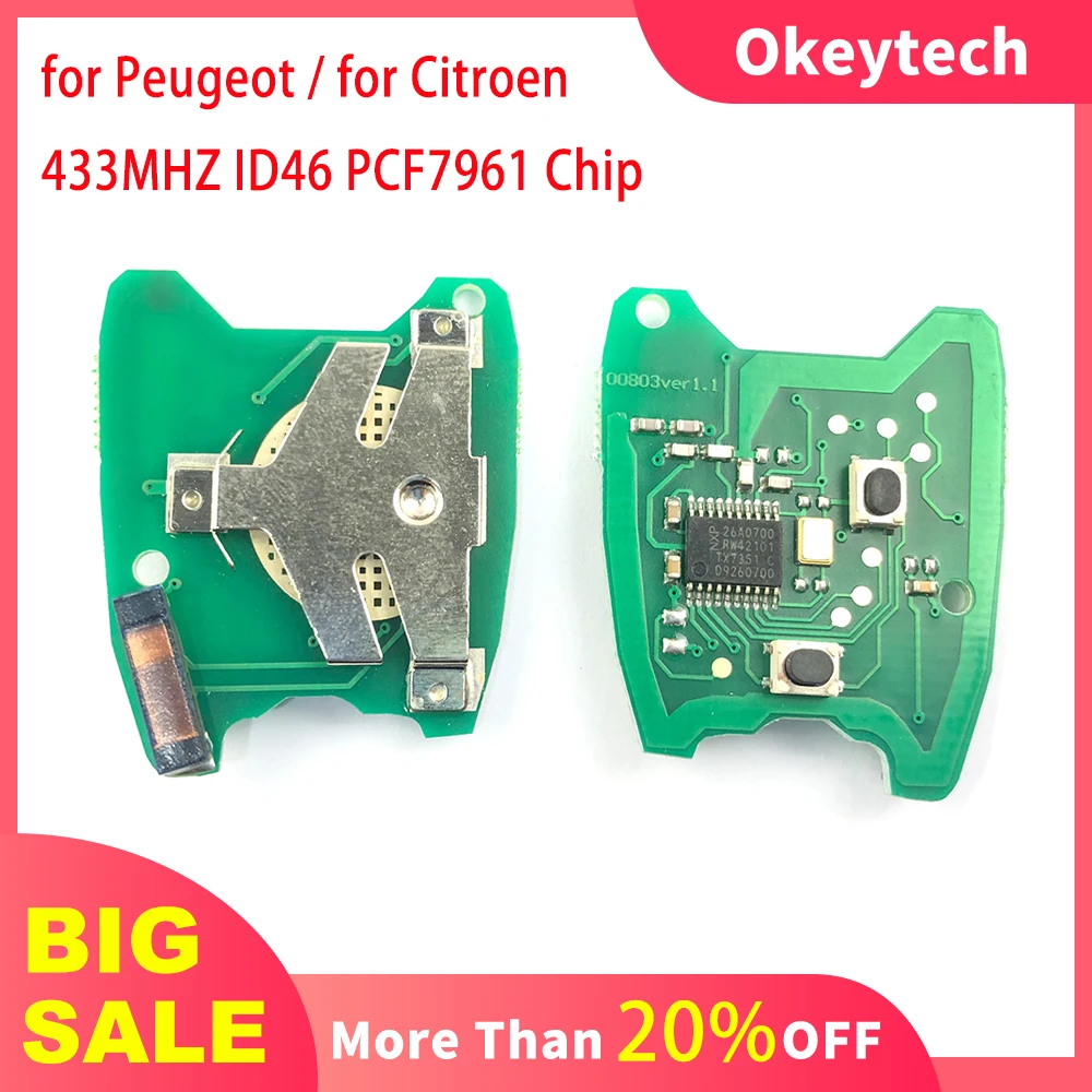 OkeyTech-2-d-me-araba-uzaktan-kumanda-anahtar-devre-Citroen-C2-C3 ...