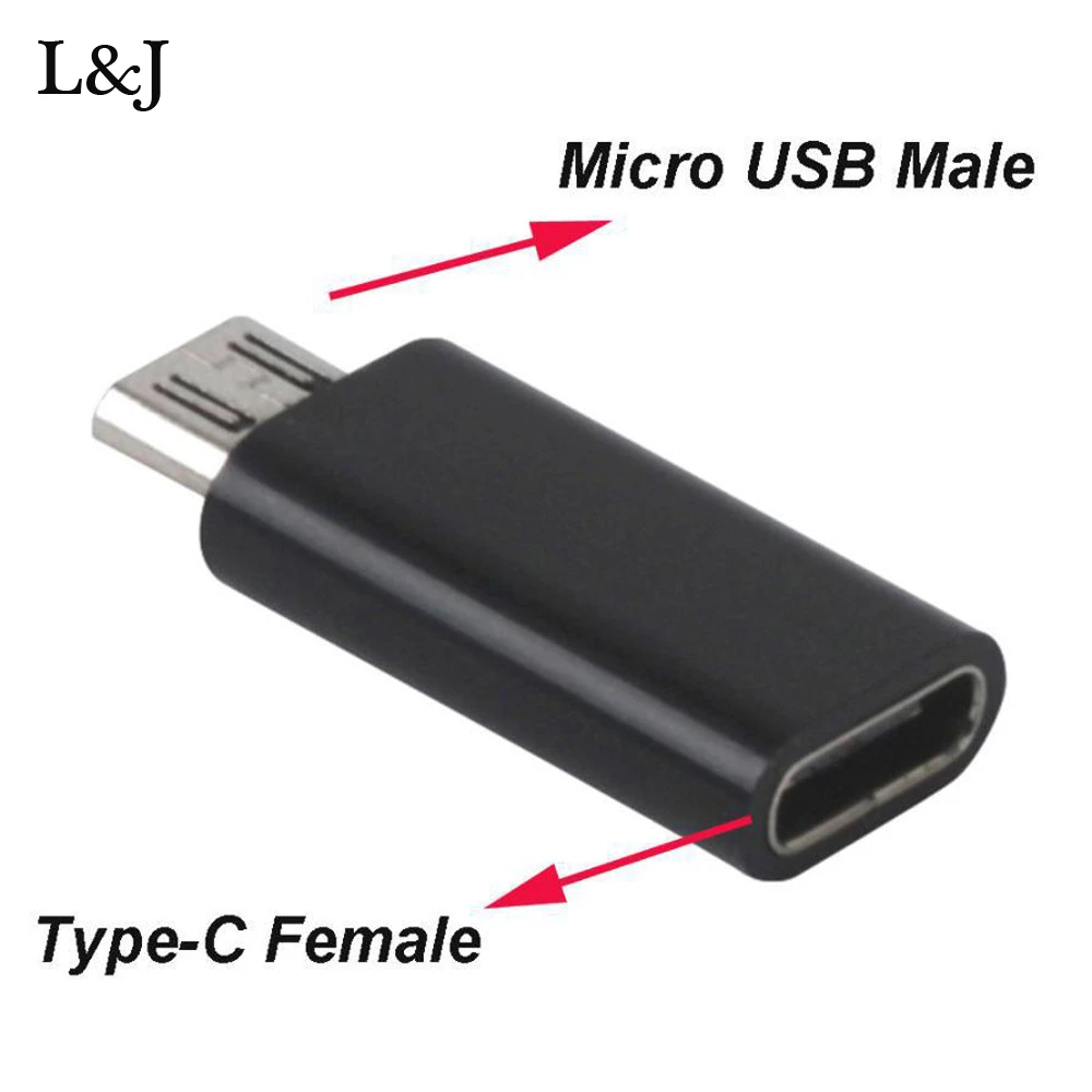 Type-c Male Connector To Micro Usb 2.0 Female Usb 3.1 Converter Data ...