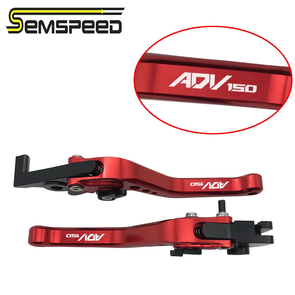 SEMSPEED CNC Pair Motorcycle Adjustable Short Brake Handle Levers For ...