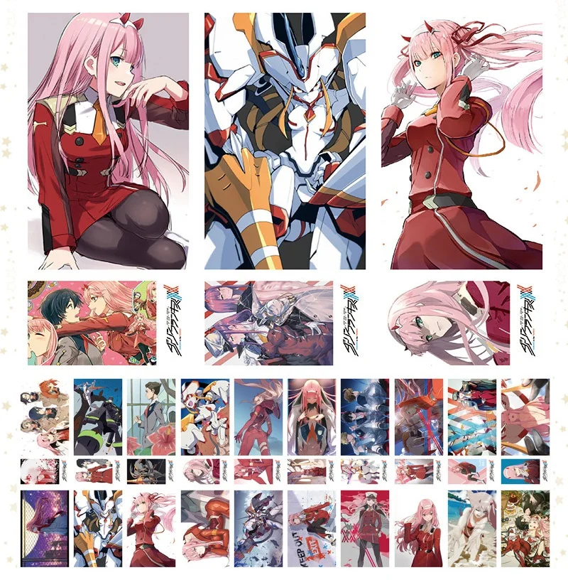 1 шт. аниме Дарлинг в подарочной коробке франxx DITF наклейки-открытки ...