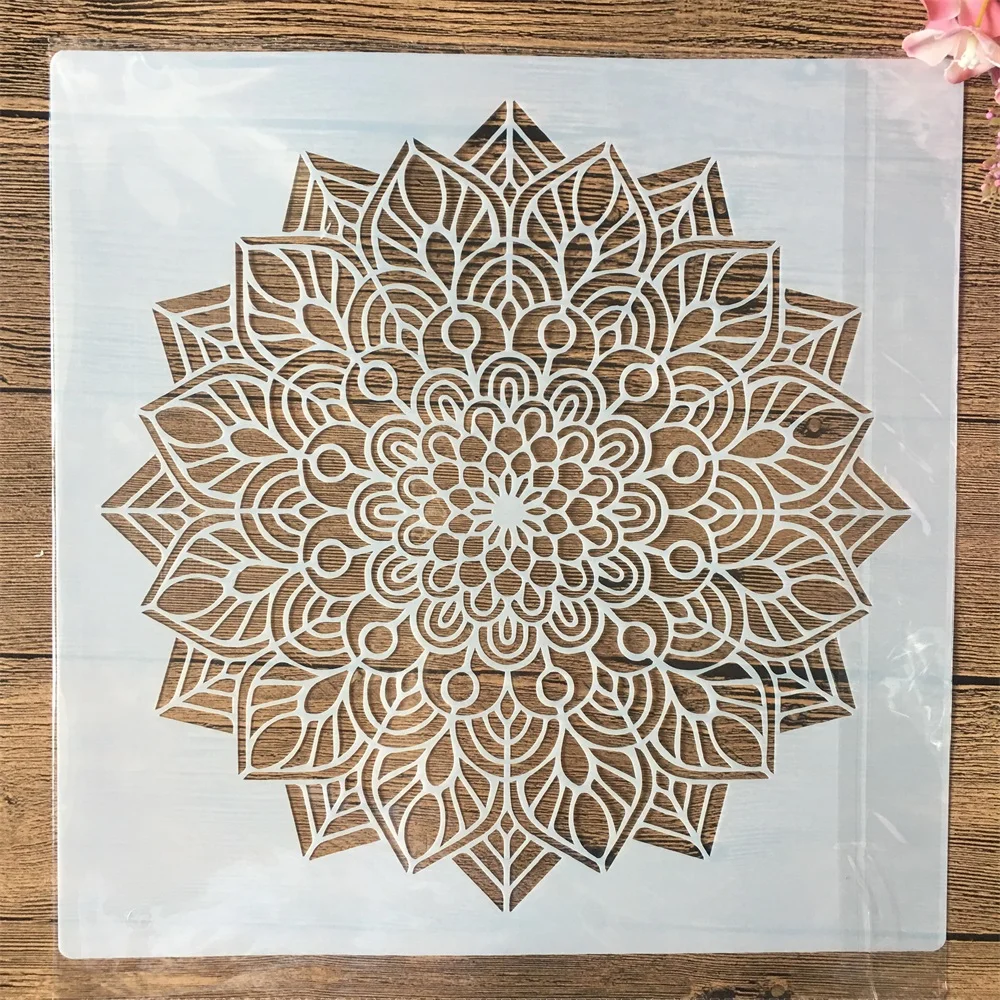 12*12inch Big Mandala Multiple Layers DIY Layering Stencils Painting ...