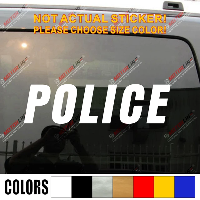 Police Bumper Stickers