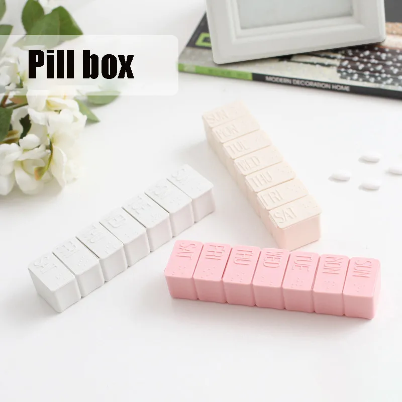 Weekly Pill Box Travel Medicine Storage Pill Case Organizer Drug ...