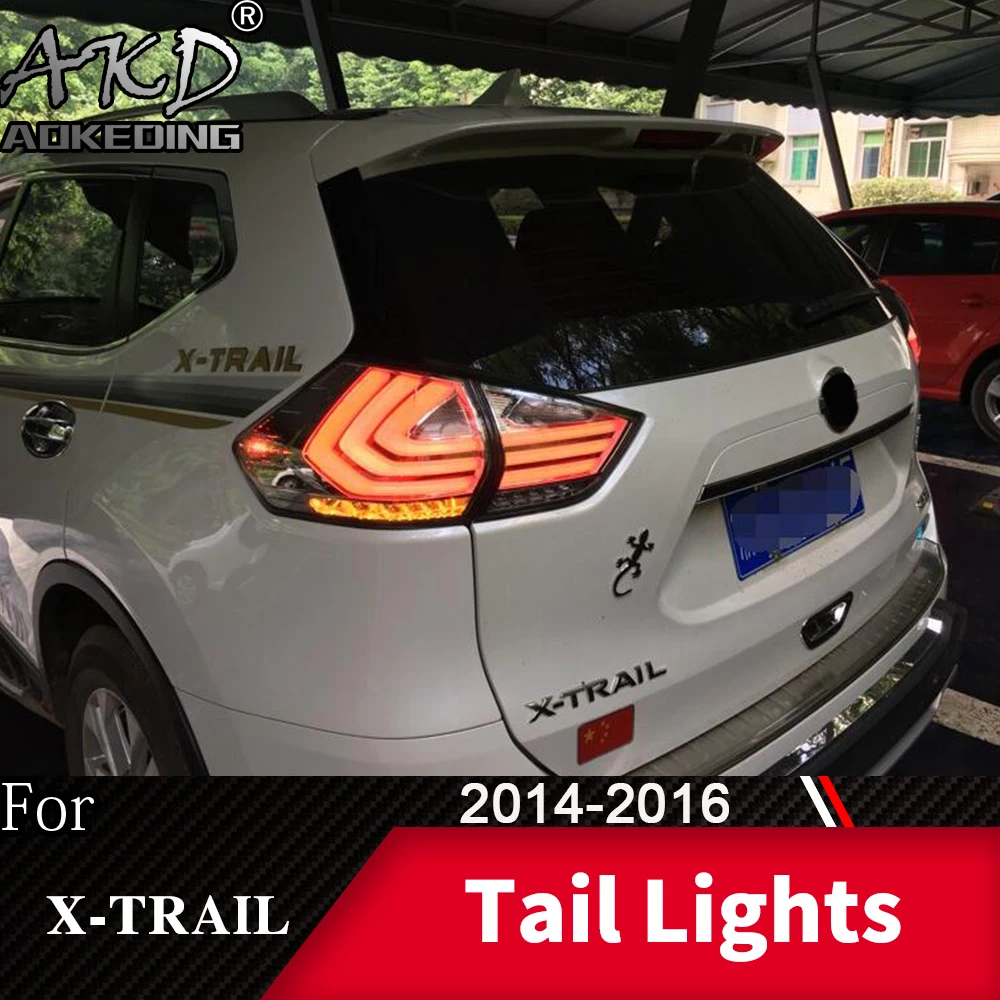 AKD-Tail-Lamp-For-Nissan-X-trail-Tail-Lights-2014-2017-Rouge-LED-Bulb ...