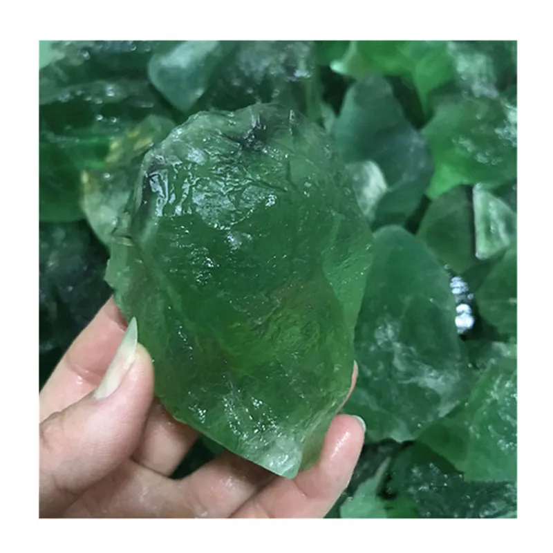 Natural Green Fluorite Rough Raw Crystals Gemstone For Decoration ...
