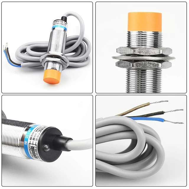 2Pcs 8mm Inductive Proximity Sensor Detecting Distance Strategy Sensor Cylinder Proximity Swap ...