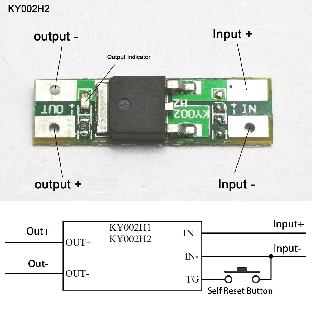 Single key bistable switch Circuit board Single button Module DC 8-30V ...