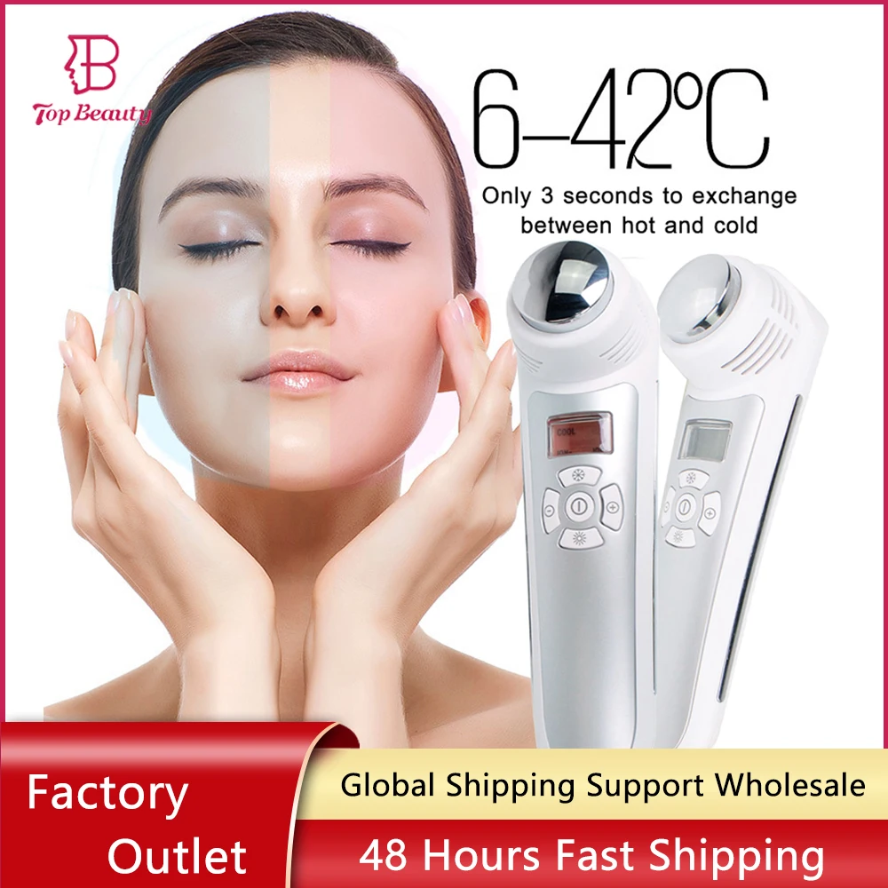 Hot And Cold Ions Electric Anti-aging Machine Facial Beauty Device ...