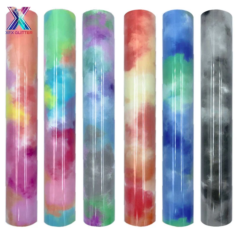 Xfx Htv Wholesale 5pcs 25*100cm Cricut Changing Clouds Color Pu Heat ...