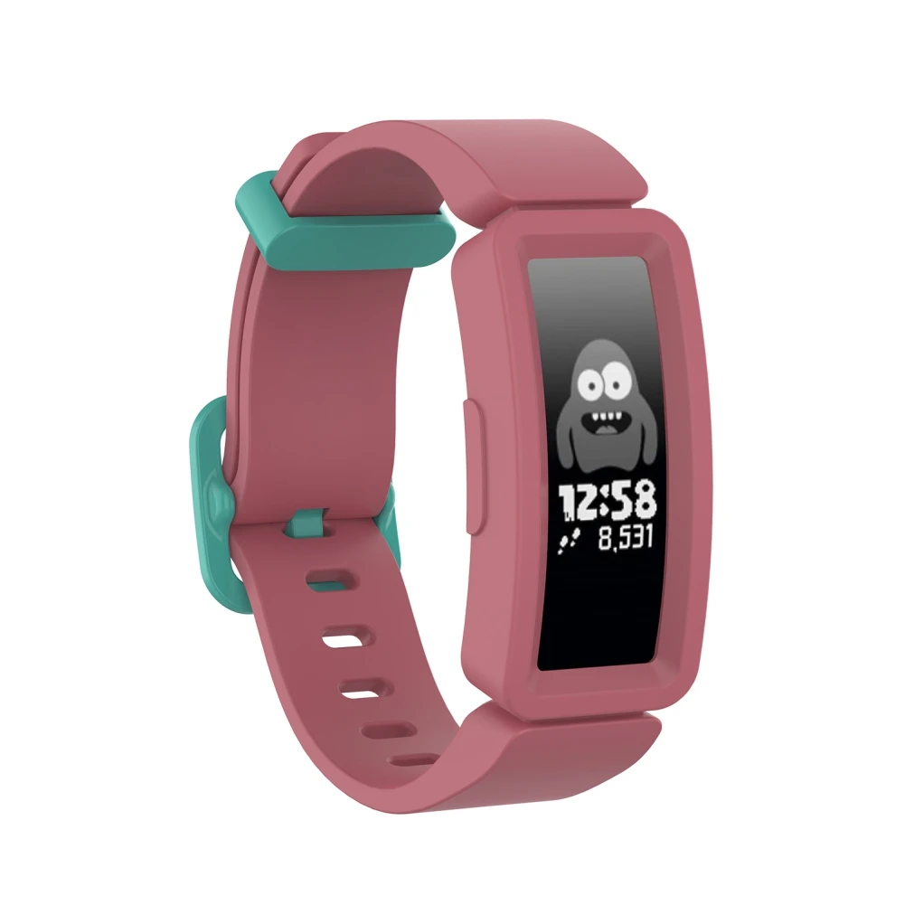 Anti Fall Scratchproofซิลิโคนสมาร์ทนาฬิกาสายรัดข้อมือสำหรับFitbit Ace 2 ...