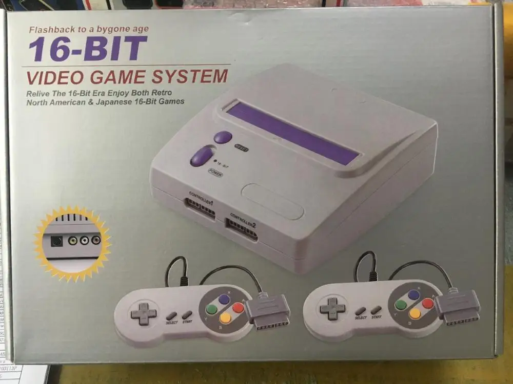 Retroad 16-bit Entretenimento Tv Sistema De Jogo Com S-vide, 16bit Alta ...