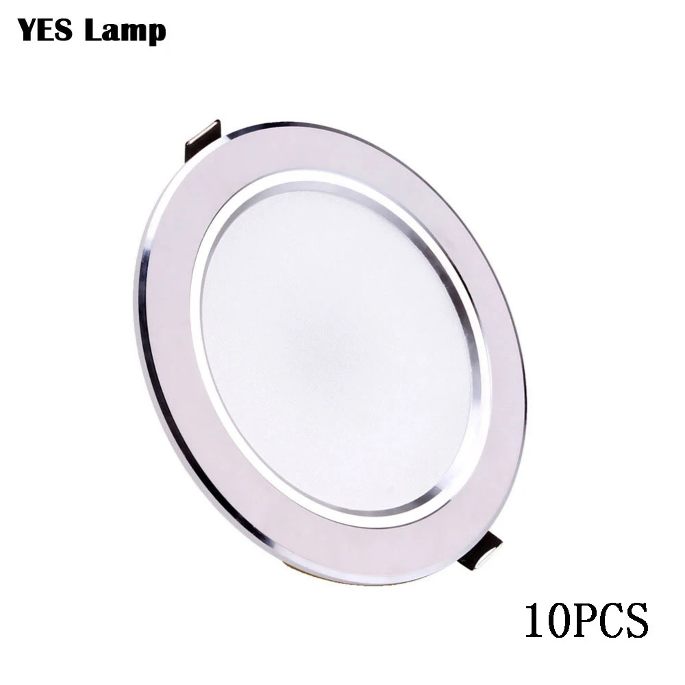 10pcs Ultra Bright Round Led Downlight 3w 5w 7w 9w 12w 15w 18w Aluminum Led Down Light Ceiling ...