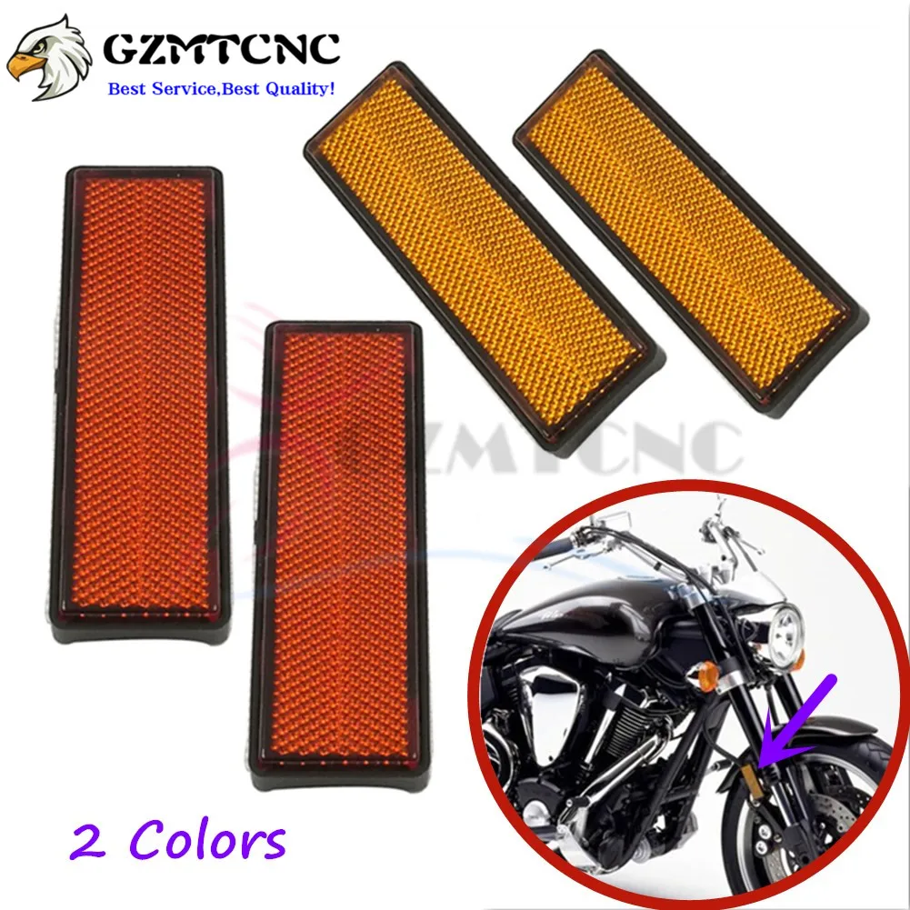 Motorcycle Accessories Front Fork Leg Reflectors Rectangle Sticker ...
