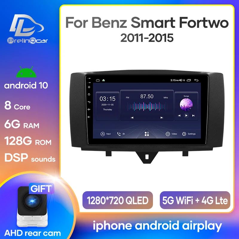 Android 10.0 system Car DVD Multimedia player for Mercedes/Benz Smart ...