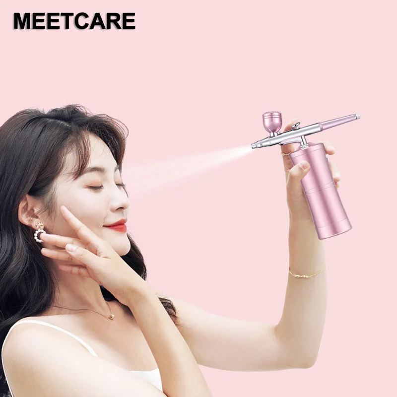 Air Brush Spray Gun Dual Action Airbrushing Kit Beauty Makeup Nail Art ...