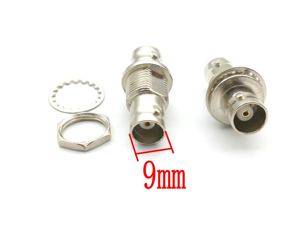 50pcs/100pcs Bnc Panel Mount Coupler, Bnc Female To Bnc Female ...