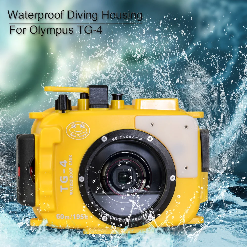 60M-195ft-Waterproof-Box-Underwater-Housing-Camera-Diving-Case-For ...
