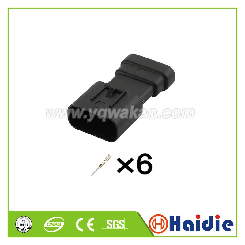 1set Male Part Of 1-1419168-7 1-1419168-1 6pin Auto Waterproof Air ...