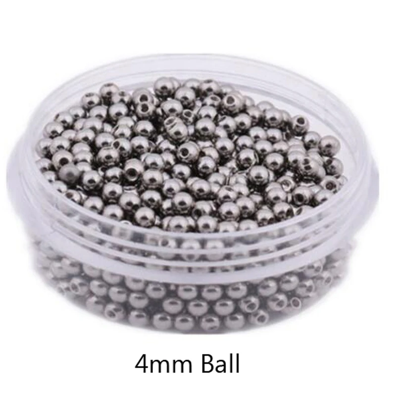 100pcs 14G 16G Нержавеющая сталь большой шар шарики части носа серьги ...
