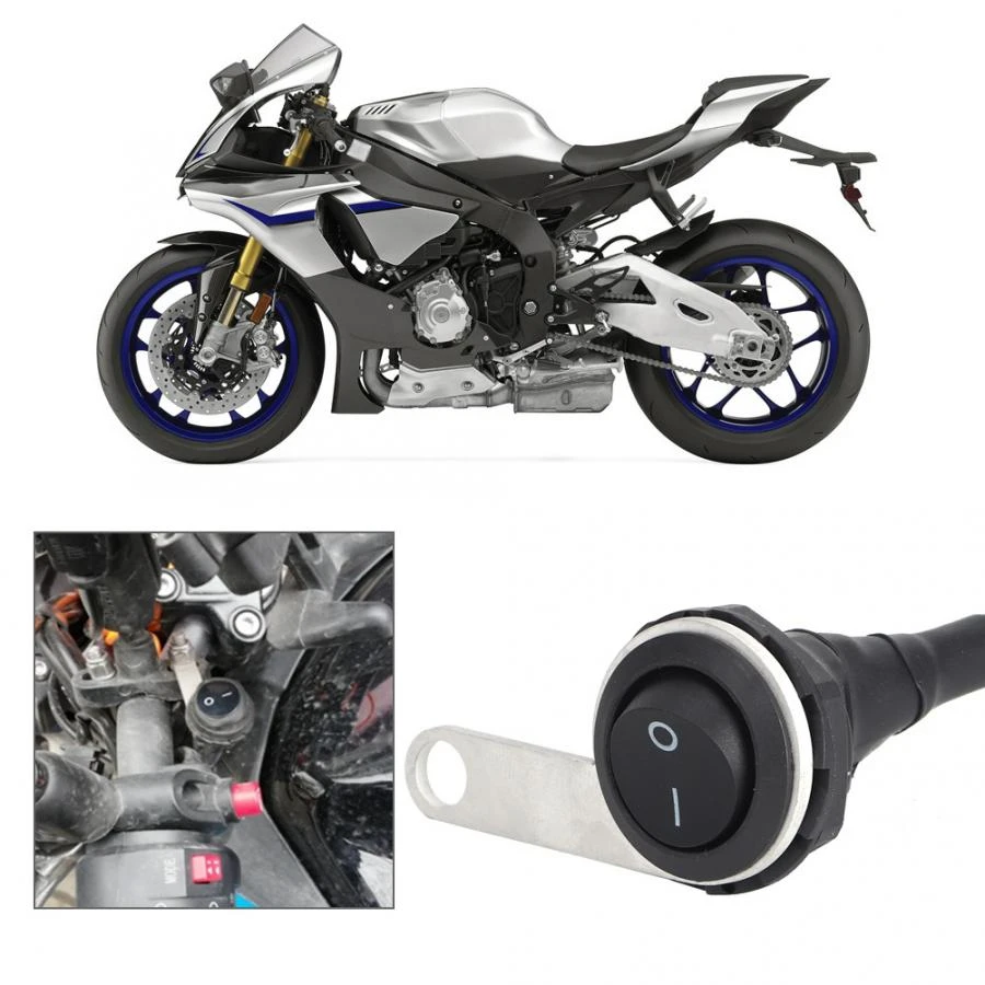 Waterproof Single Spotlight Handlebar Light Switch Motorcycle ATVs ...