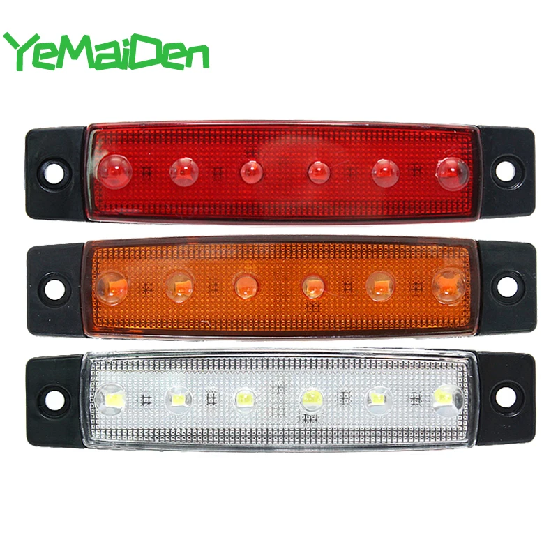Car External Led Lights 24v 12v 6led Auto Bus Truck Lorry Ute Side ...