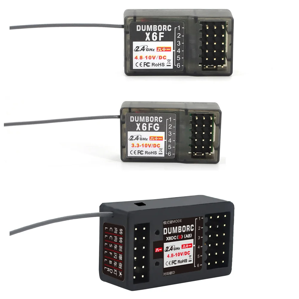 DUMBORC X6FG X6F X6DC X6DCG X6YC X6YCG 2.4G 6CH Receiver with Gyro for ...
