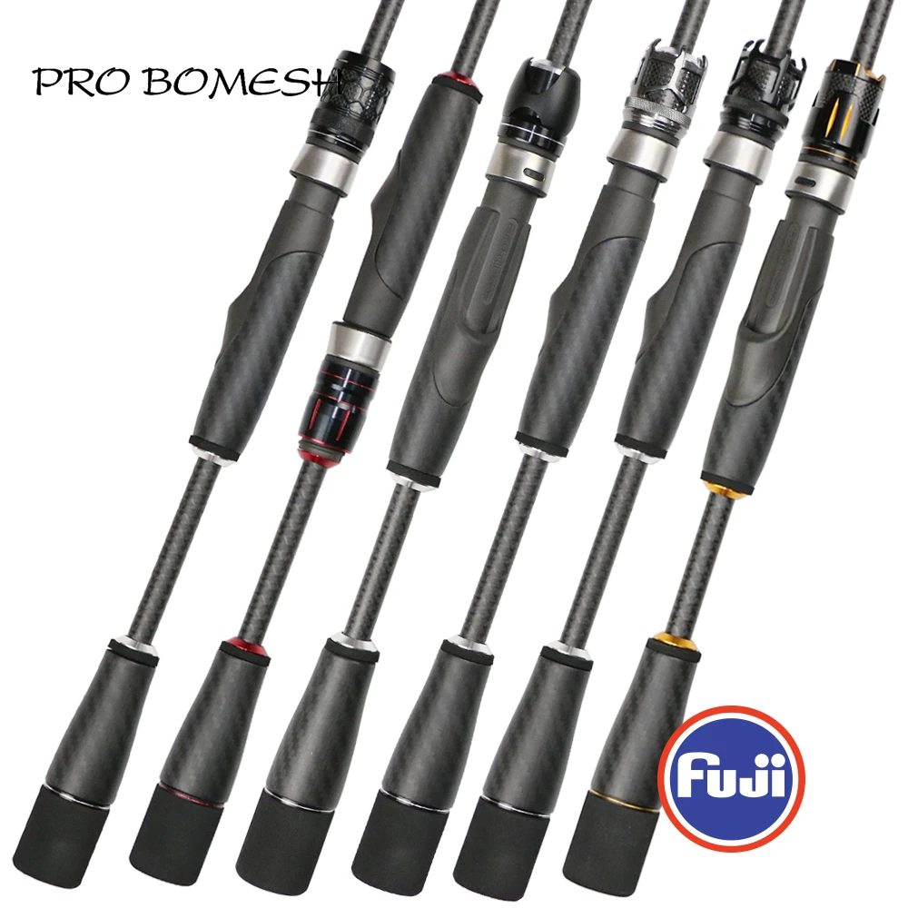 Pro Bomesh 1set Fuji 16# Vss Reel Seat Carbon Fiber Split Grip Butt ...