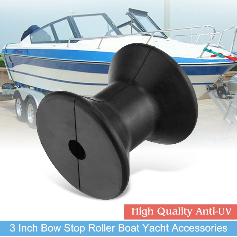 3-Inch-Boat-Bow-Roller-Marine-Trailer-Rubber-Keel-Roller-For-Sailboat ...