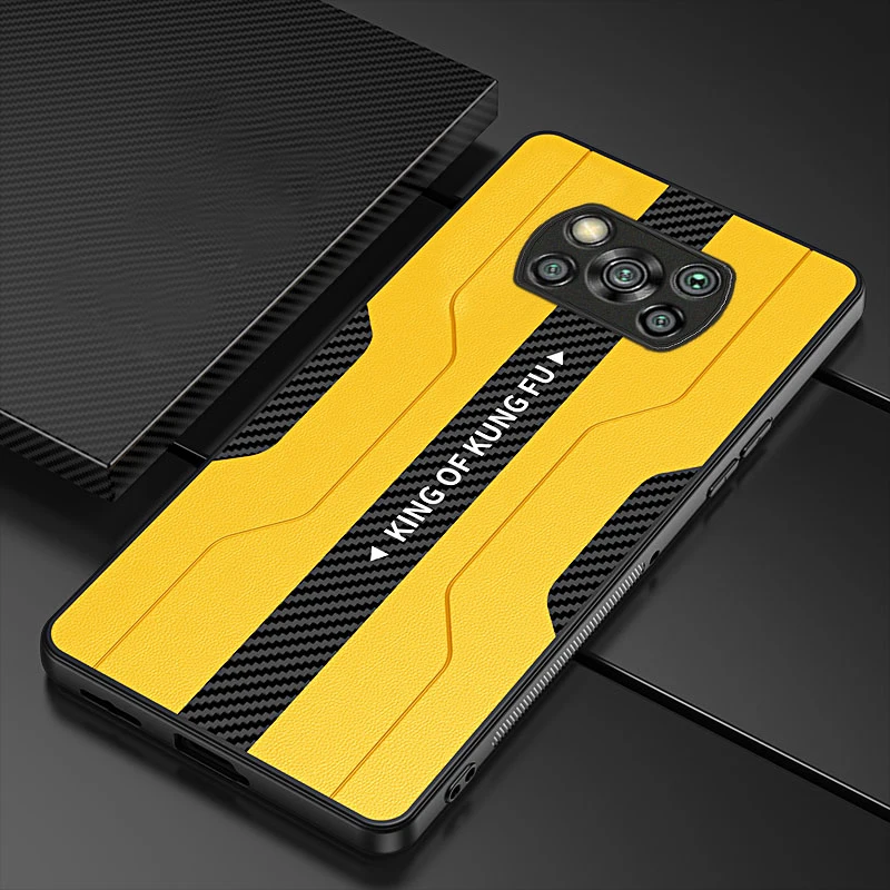 Funda de cuero para Xiaomi POCO X3 NFC F3 M3 Pro, carcasa de lujo ...