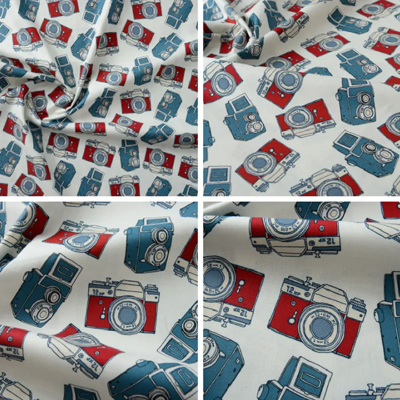 Camera Pattern Fabric