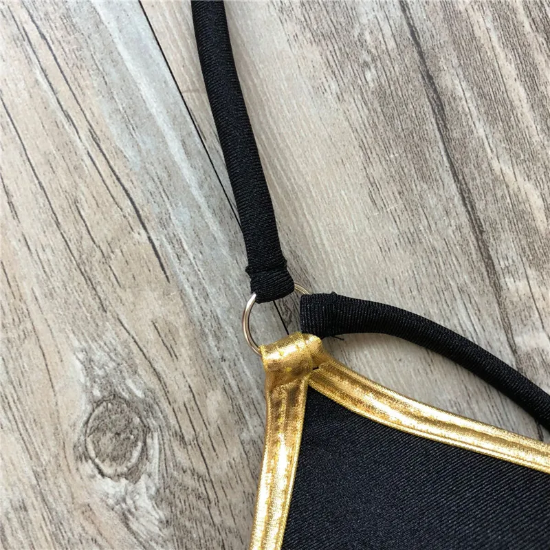 Pu Leather Bikini Set Red Triangle Swimwear Women 2021 Fashion Summer ...