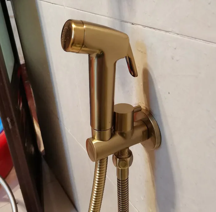 Bidet Faucet Shower Gold | Toilet Bidet Sprayer Set Kit | Abs Toilet ...