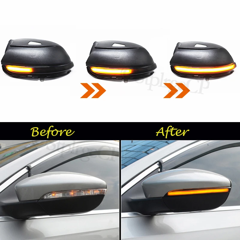 LED Mirror Turn Signal GSRECY Dynamic LED Side Mirror Turn Signal ...