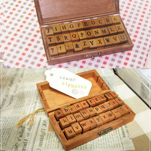 30Pcs-Set-Alphabet-Wood-Stamp-Set-Wooden-Box-Multi-Purpose-Stamp-DIY ...