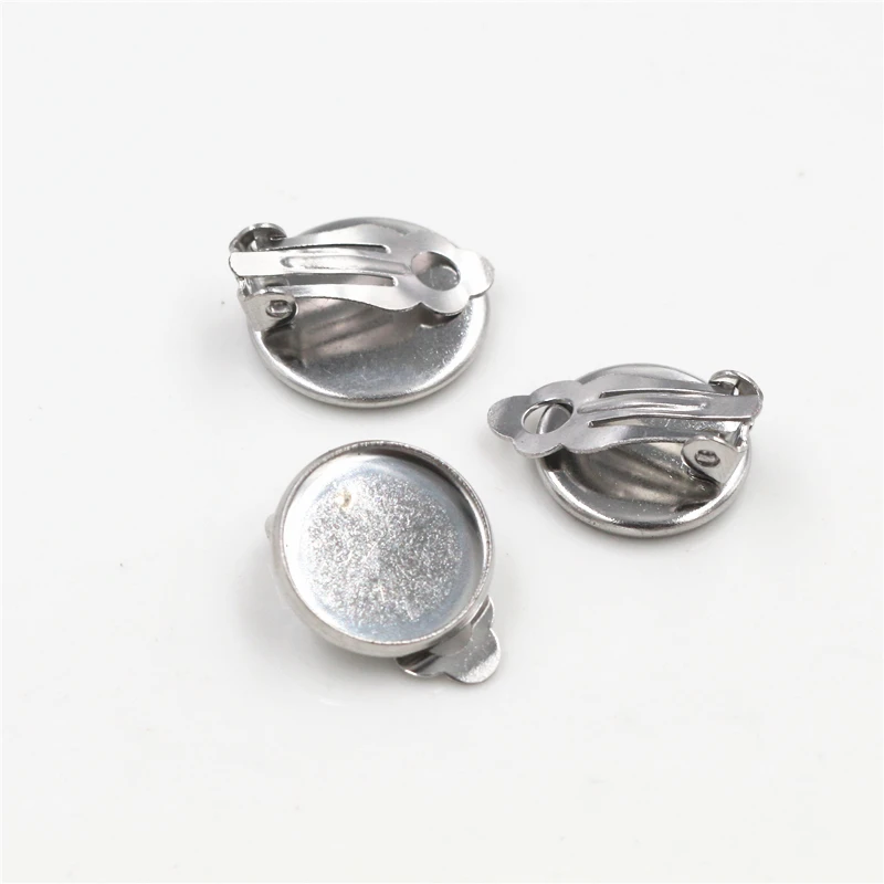 12mm 10pcs/lot Stainless Steel Material Ear Clips ,Stainless Steel ...