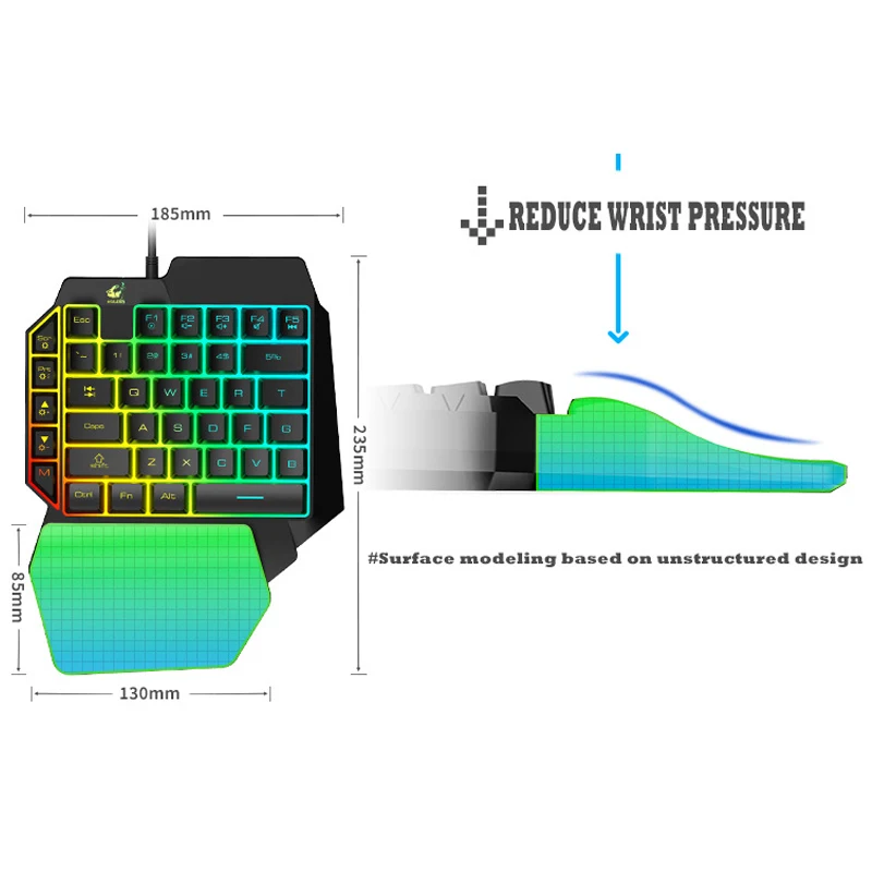 Hot Sale Mobile Game Keyboard Controller Plug and Play Gaming Keyboard ...