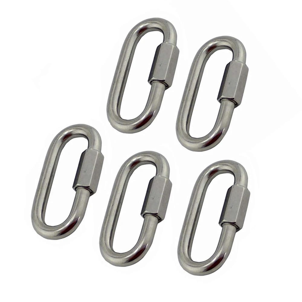 5PCS-8mm-304-Stainless-Steel-304-Quick-Link-Connector-Rigging-Hardware ...