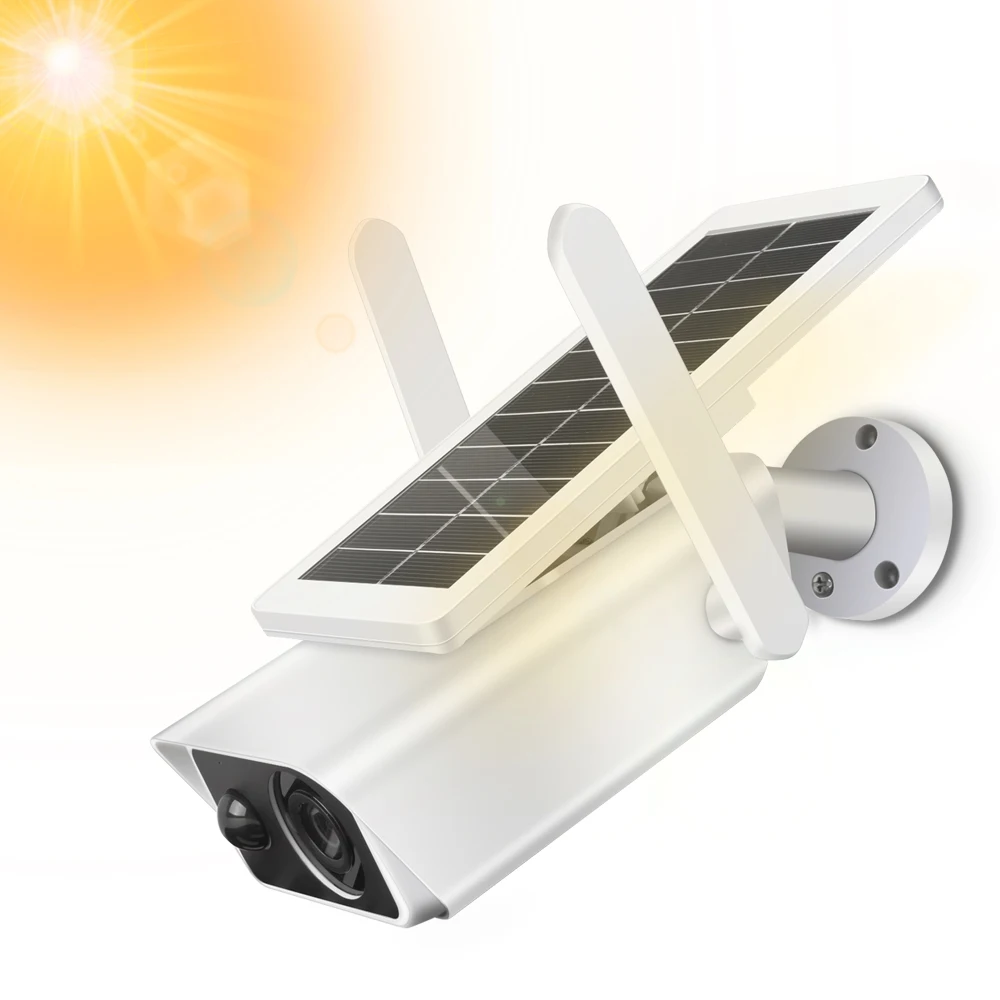 1080p Hd Wireless Outdoor Security Camera Wifi Solar Rechargeable ...
