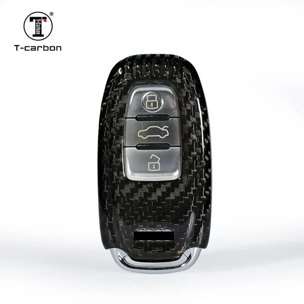 T CARBON 탄소 섬유 자동차 키 커버 키 케이스 아우디 S8|car key case cover|key case for ...