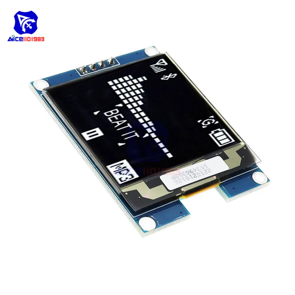 Diymore 1.5 Inch 128128 Lcd Display Screen Oled Shield Module 4 Pin Iic Interface Ssd1327 Driver ...