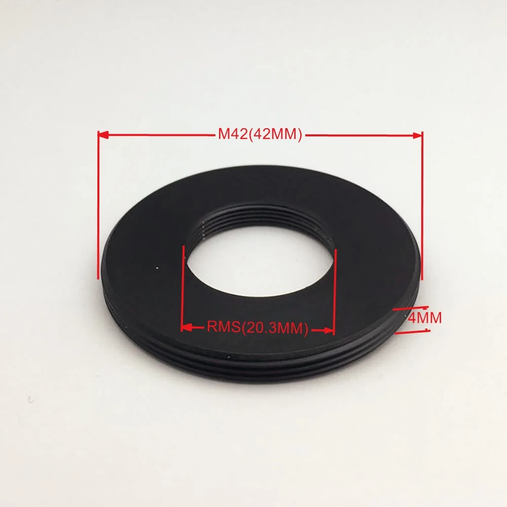 Microscope Objective RMS Thread Transfer to M42 x0.75 / M42x1 Interface ...