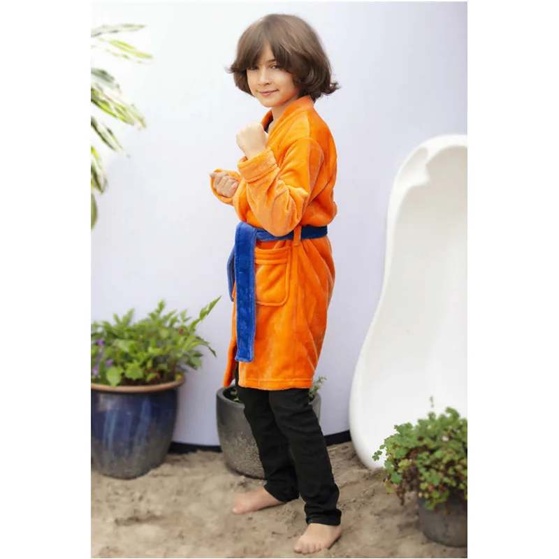 Anime Dragon Ball Son Goku Bathrobe Kimono Gown Cosplay Costume ...