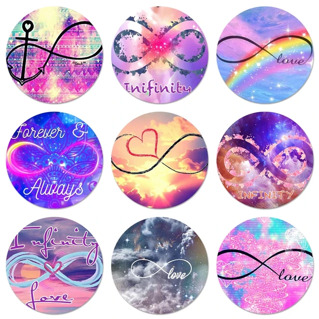 Infinity Symbol Galaxy Background