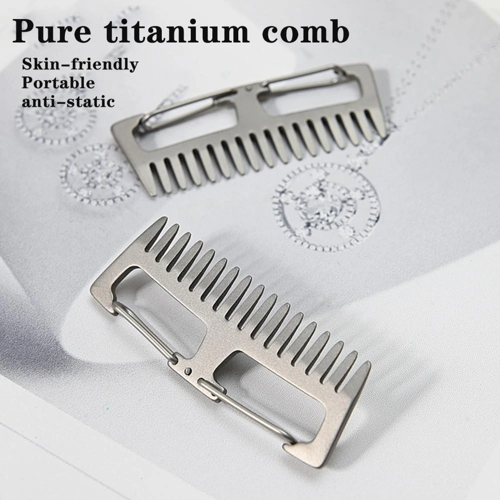 Silver Titanium Color Mini Bangs Comb Hair Comb Mini Anti-static ...