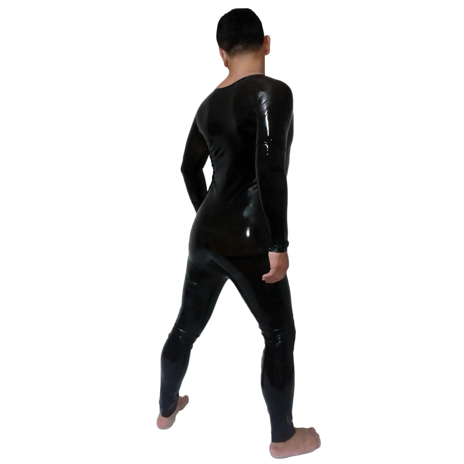 Brand New Rubber Suit Party jumpsuit Latex Full Rubber Black Body Suit ...