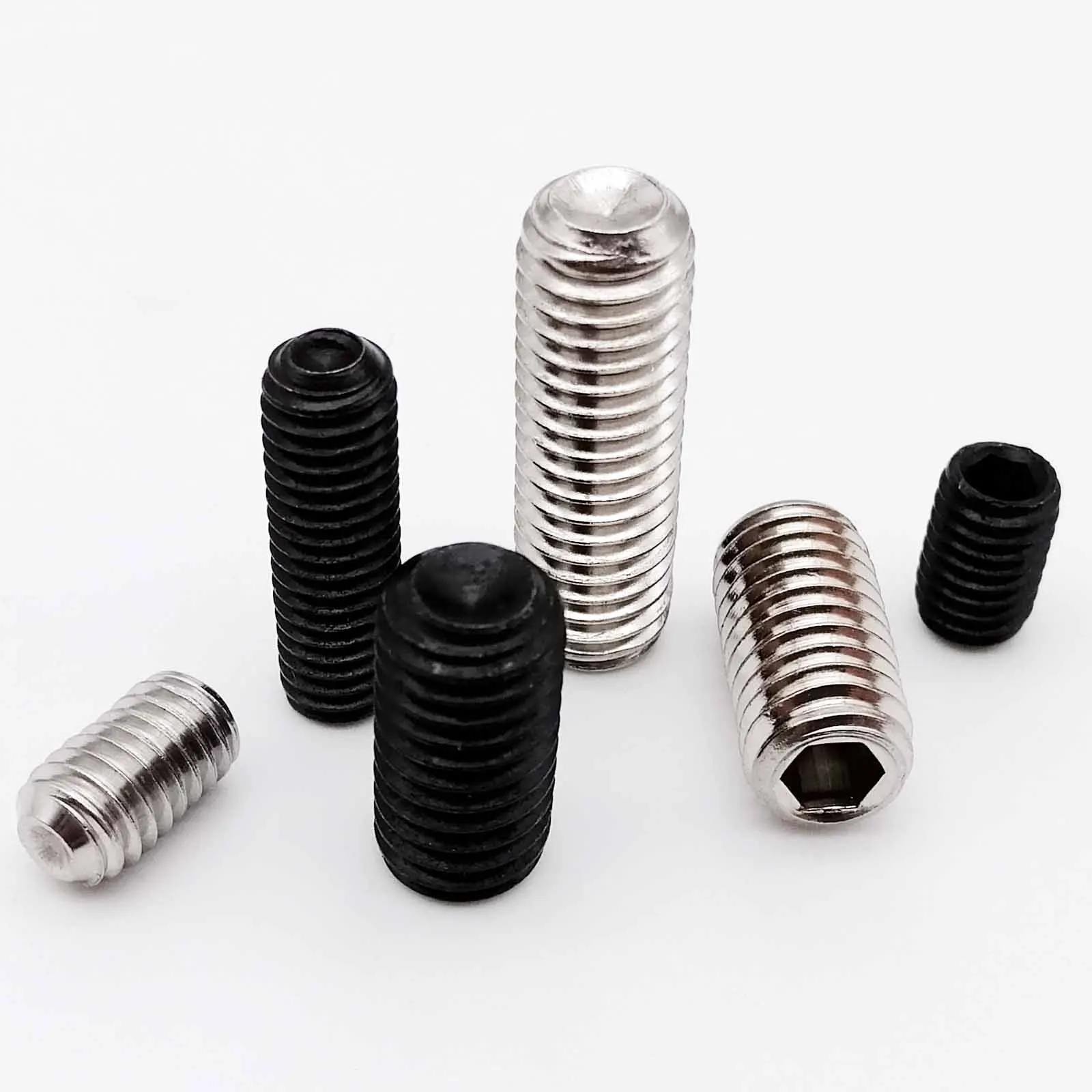 Bolt Base 2.5mm A2 Stainless Steel Grub Screws Hex Socket Set Cup Point ...